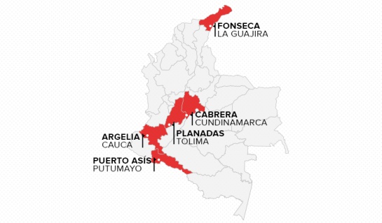Las posibles zonas de ubicación de las FARC - MiPutumayo Noticias