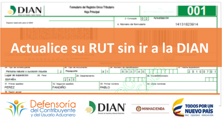 ¿Persona natural?: Actualice el RUT sin ir a la DIAN