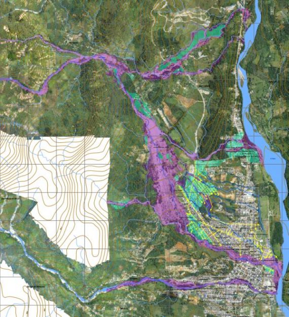 Mapa de delimitación de la avenida fluviotorrencial del 31 marzo y 1 de ...