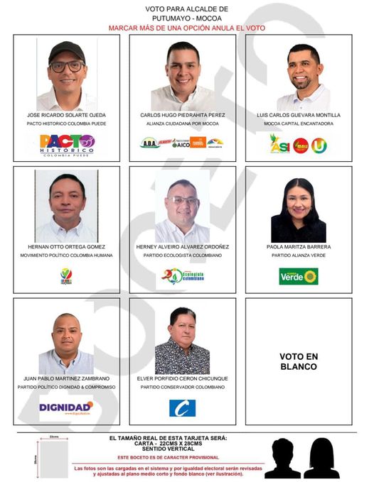Candidatos a la Alcaldía de Mocoa - Elecciones Territoriales 2023 - MiPutumayo Noticias